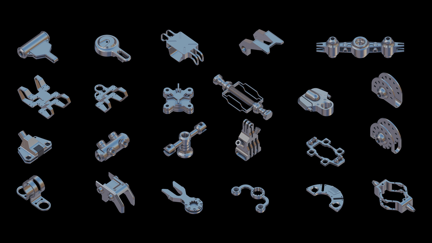 ArtStation - Sci-Fi Hard Surface KITBASH 100 DETAILS | Resources