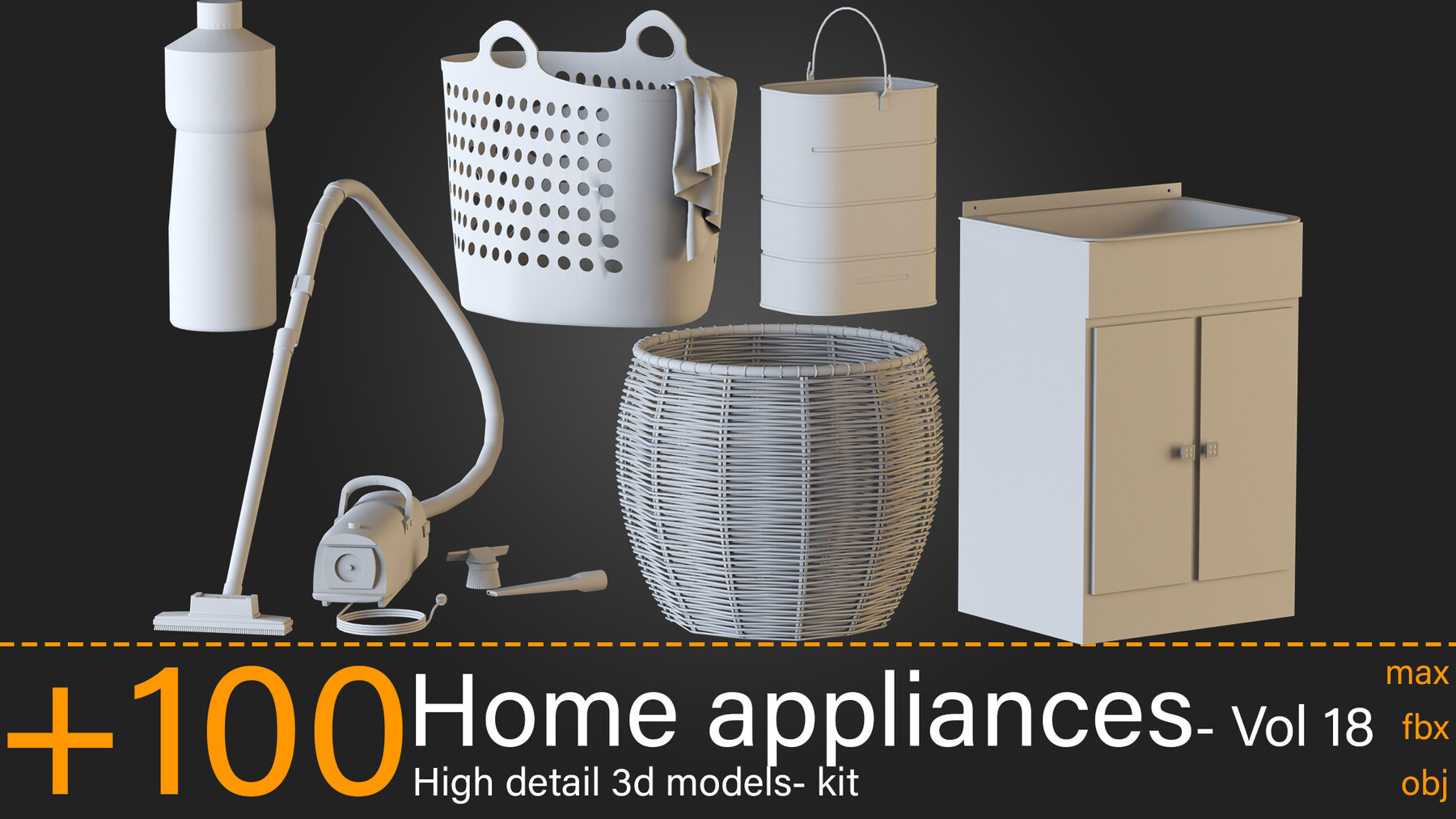 ArtStation - +100- Home appliances- Vol 18- 3d models-max.fbx.obj ...