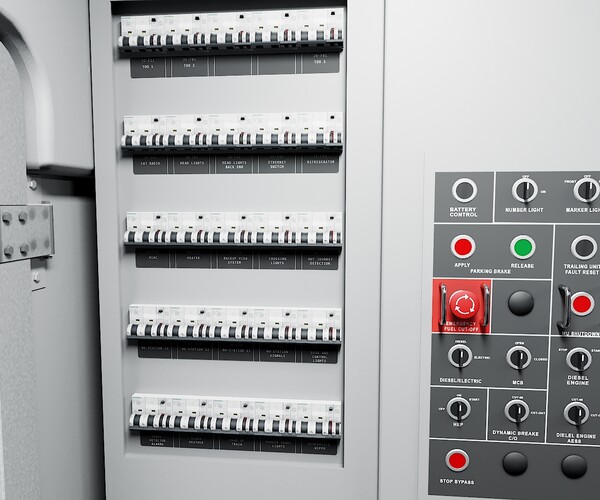 ArtStation - Locomotive ALC-42 Siemens AMTRAK | Game Assets