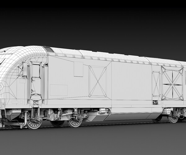 ArtStation - Locomotive ALC-42 Siemens AMTRAK | Game Assets