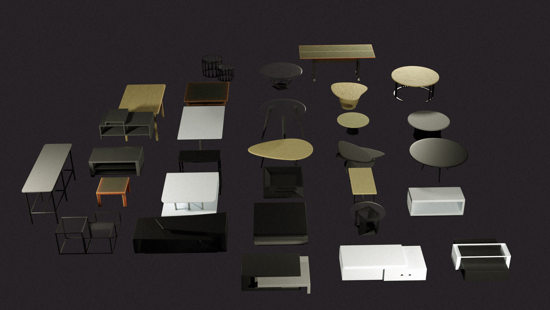 ArtStation - LOW POLY TABLES // 30 CUSTOM MODELS | Resources