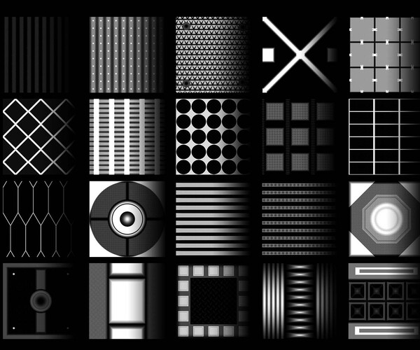 ArtStation - 150 Seamless Sci-Fi Alphas Vol. 04 | Brushes