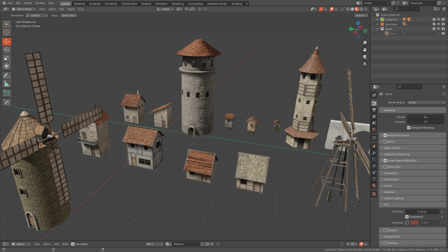 ArtStation - Medieval/Fantasy House Pack | Game Assets