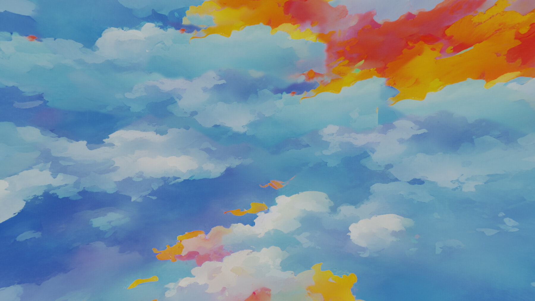 ArtStation - Fantasy Painted Clouds Skybox | Game Assets