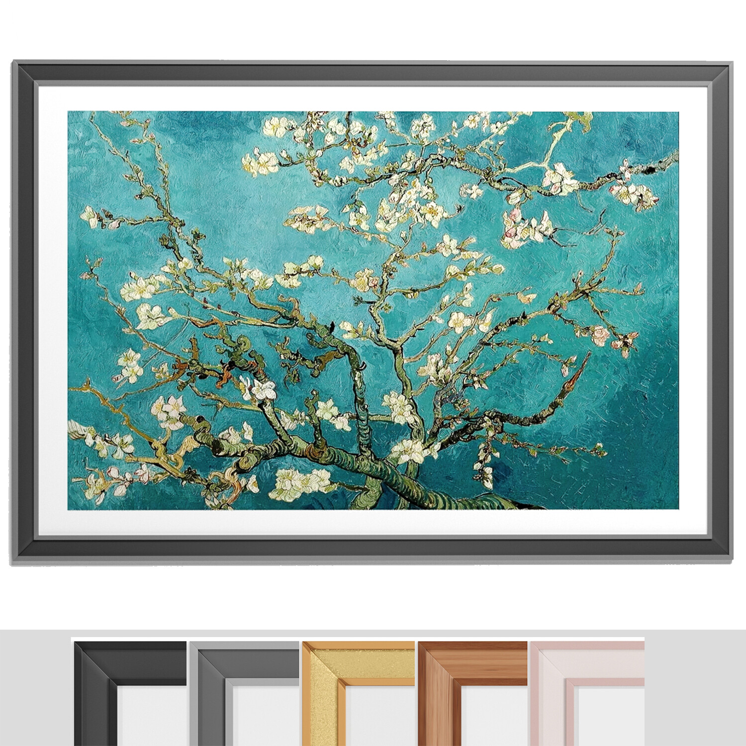 ArtStation - Art Frames 157- Almond Blossom, Vincent Van Gogh Art Print ...