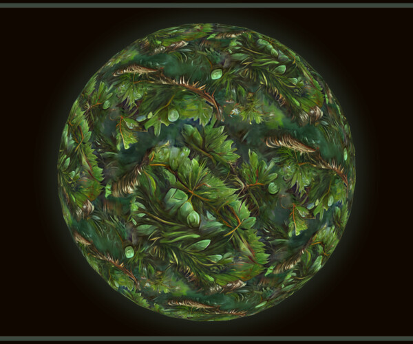 ArtStation - Grass: Pine Forest - 20 TEXTURES (Handpainted, Tileable ...