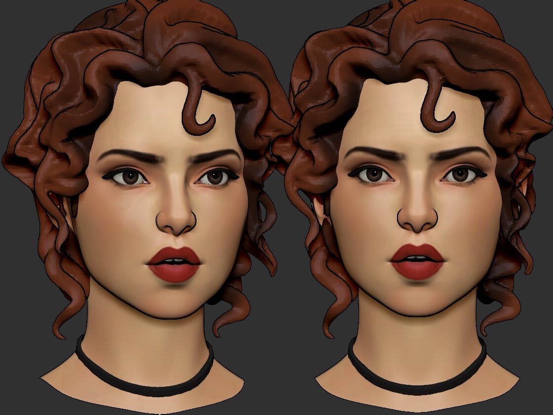 ArtStation - female head3 (rose) | Resources