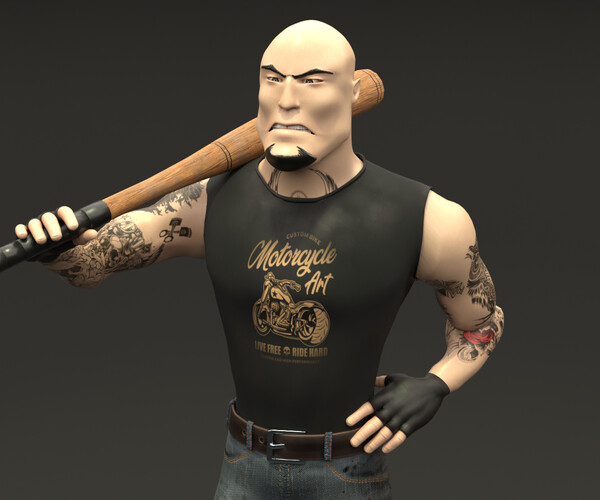 ArtStation - Biker Character | Game Assets