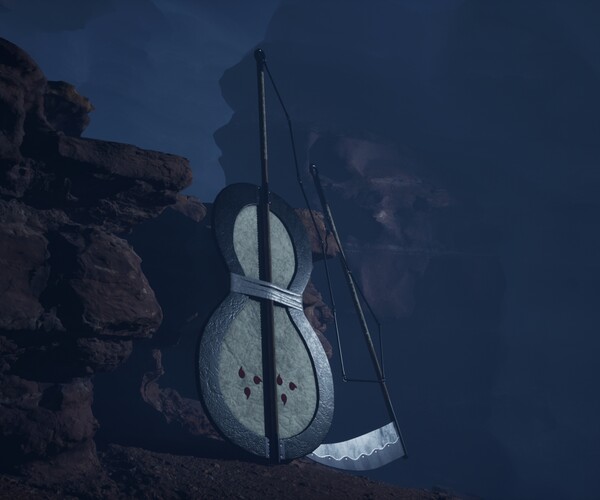 ArtStation - Madara Uchiha's Gunbai and Scythe | Game Assets