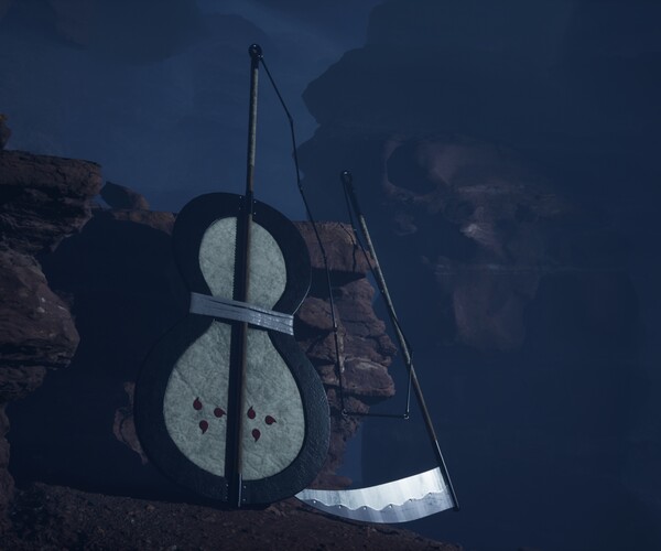 ArtStation - Madara Uchiha's Gunbai and Scythe | Game Assets