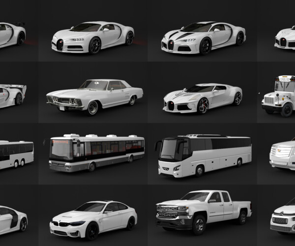 ArtStation - 250+ High Detailed Fully Rigged Transportation Vehicle ...