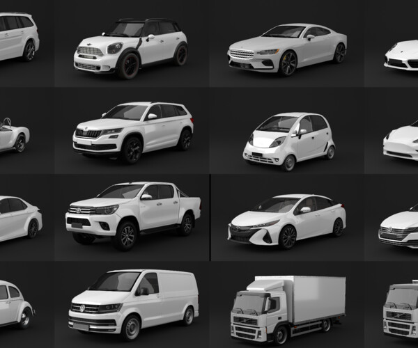 ArtStation - 250+ High Detailed Fully Rigged Transportation Vehicle ...