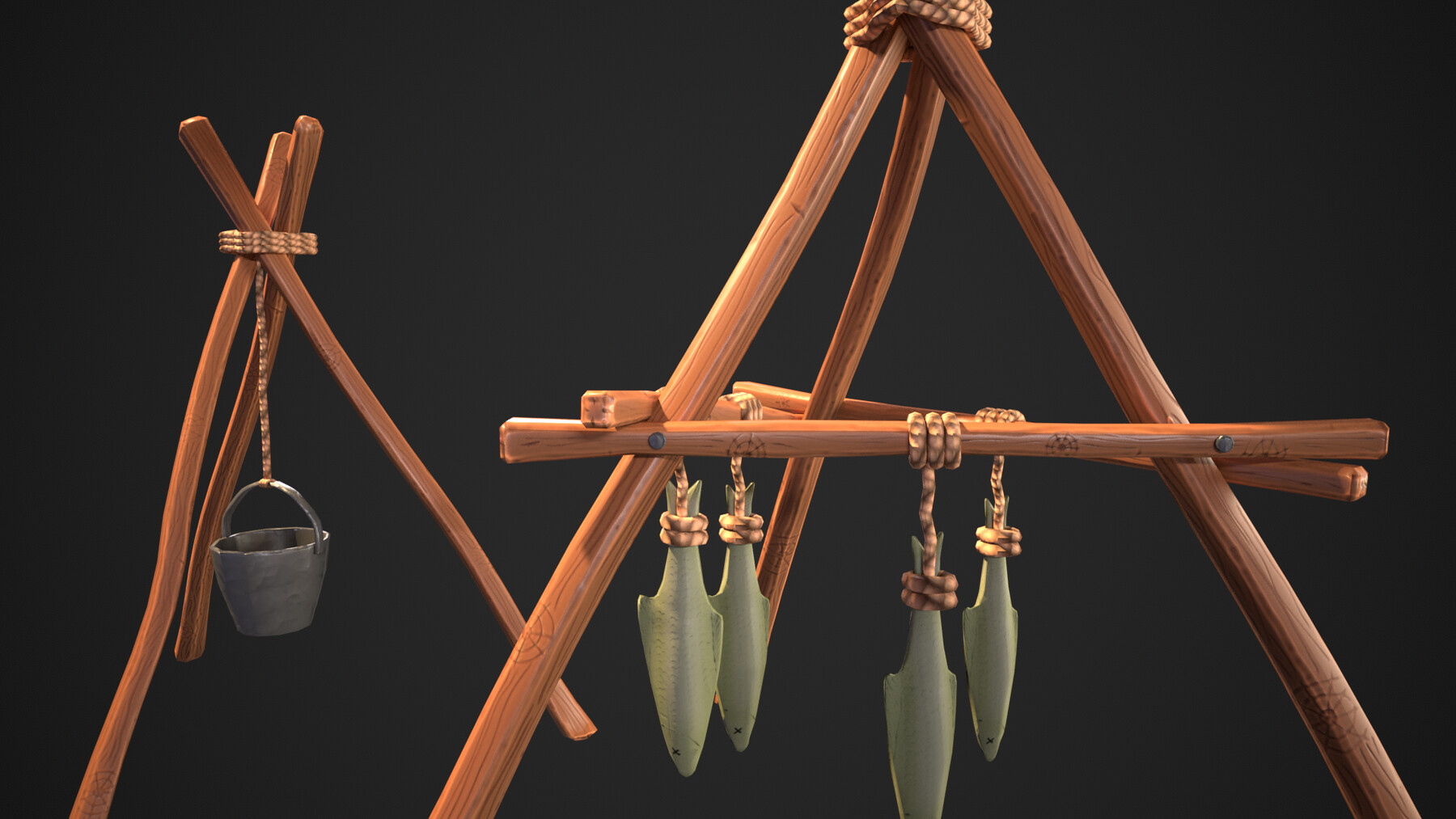 ArtStation - Meat Dryer | Game Assets