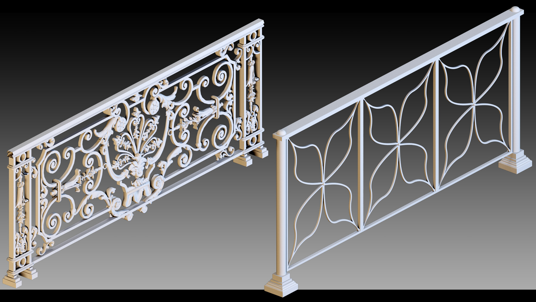 ArtStation - 50 Fences- Vol 01- Kitbash- High detail 3d models | Resources