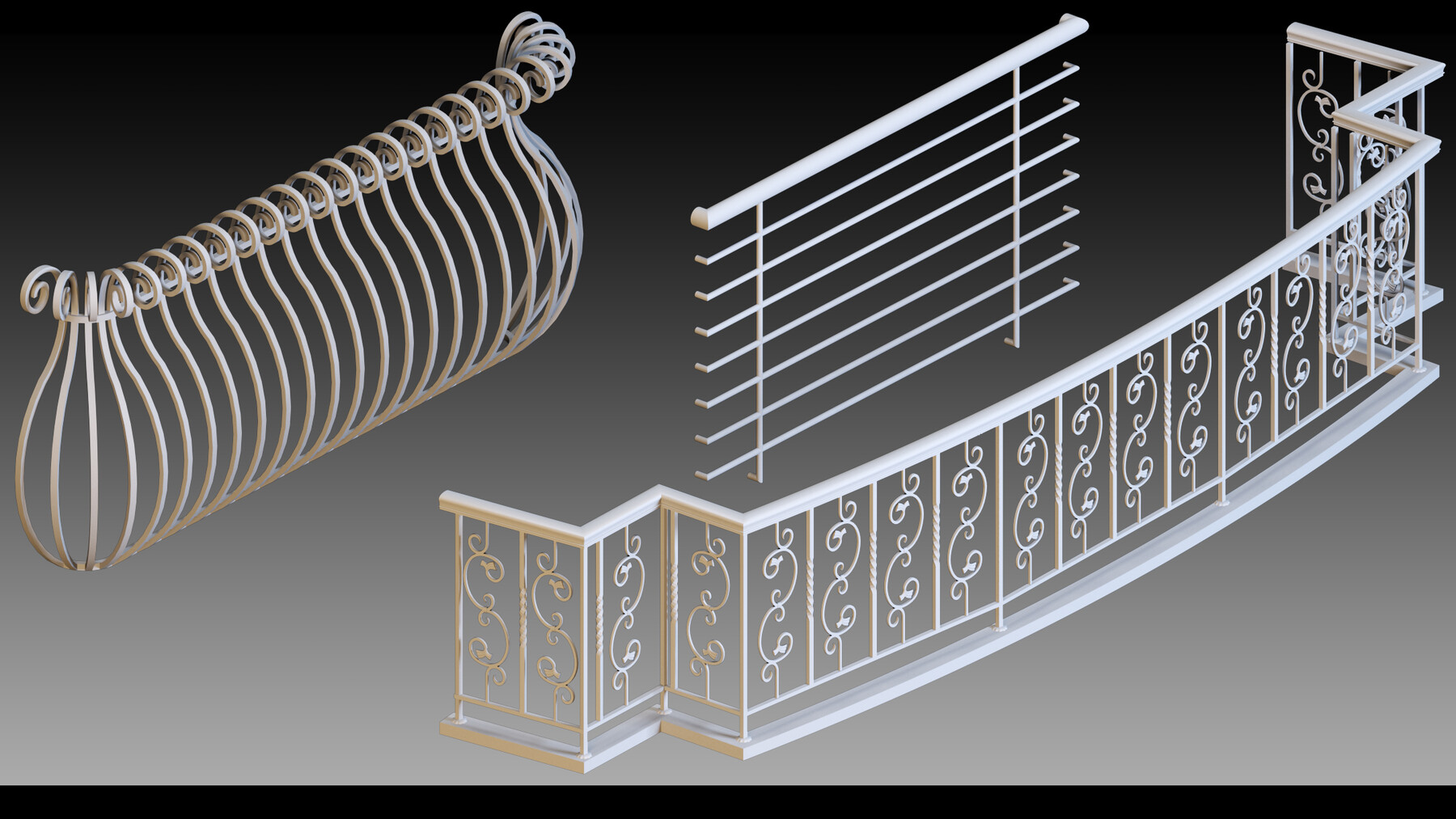 ArtStation - 50 Fences- Vol 01- Kitbash- High detail 3d models | Resources