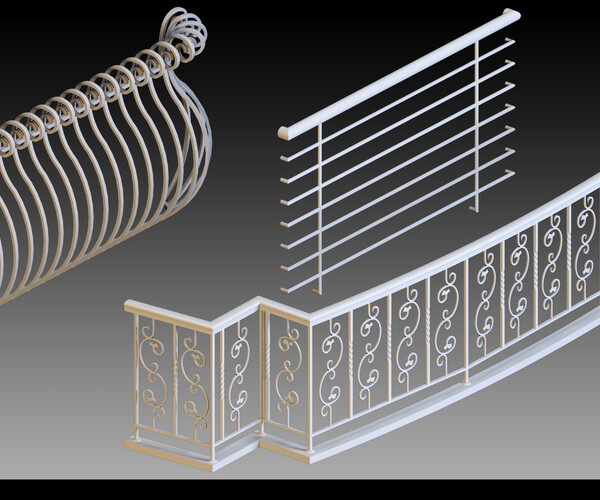 ArtStation - 50 Fences- Vol 01- Kitbash- High detail 3d models | Resources