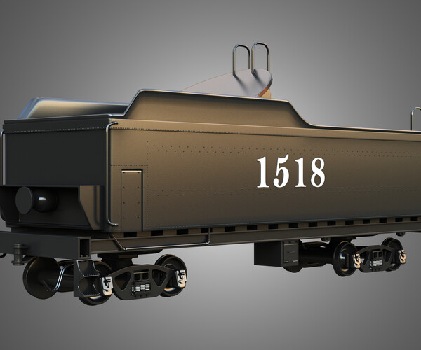 ArtStation - 1518 Locomotive Steam Wagon | Resources