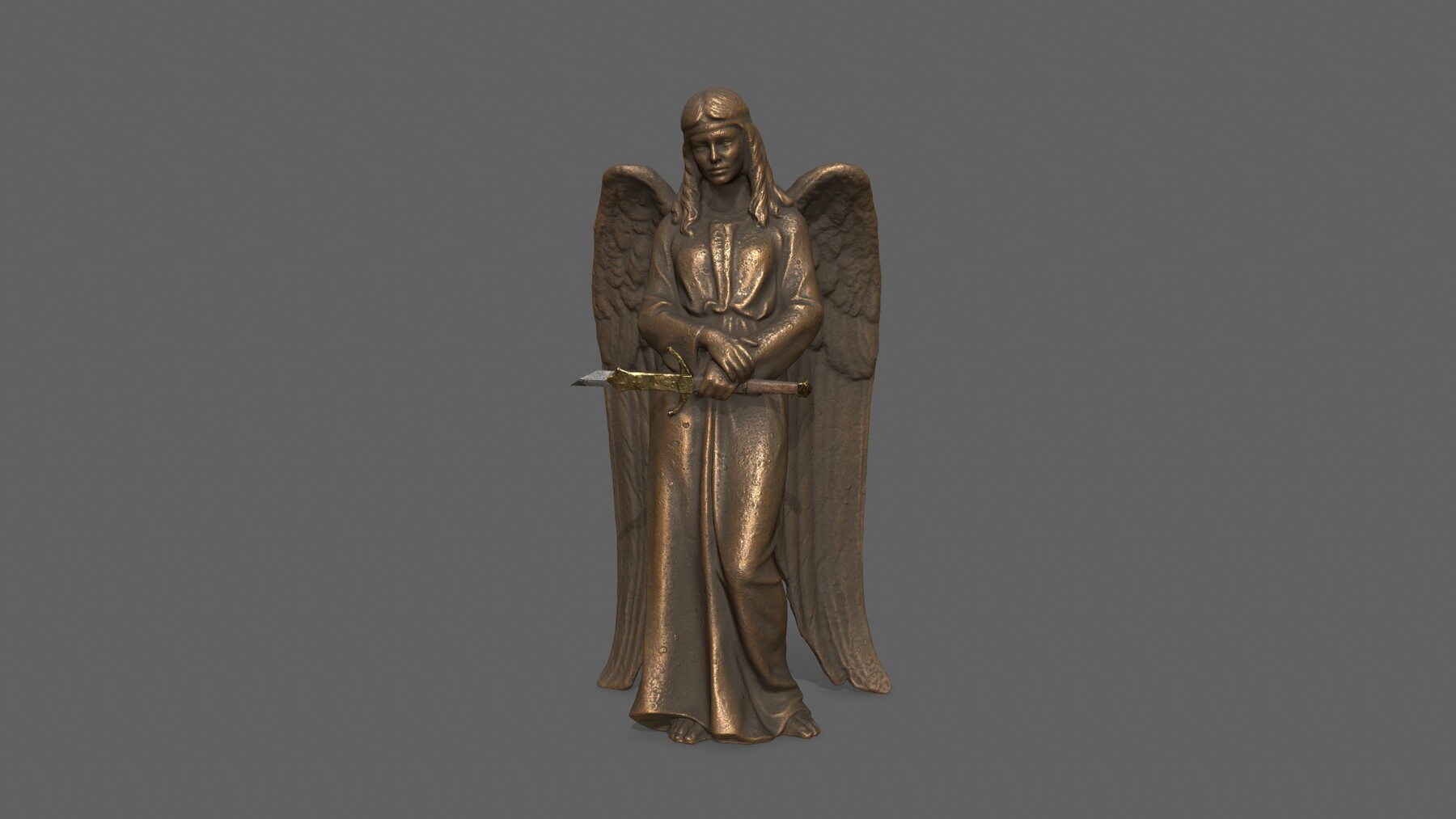 ArtStation - Angel Statue | Game Assets