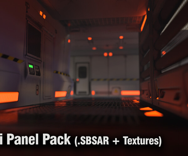 ArtStation - Sci-Fi Panel Pack (.SBSAR + Textures) | Resources
