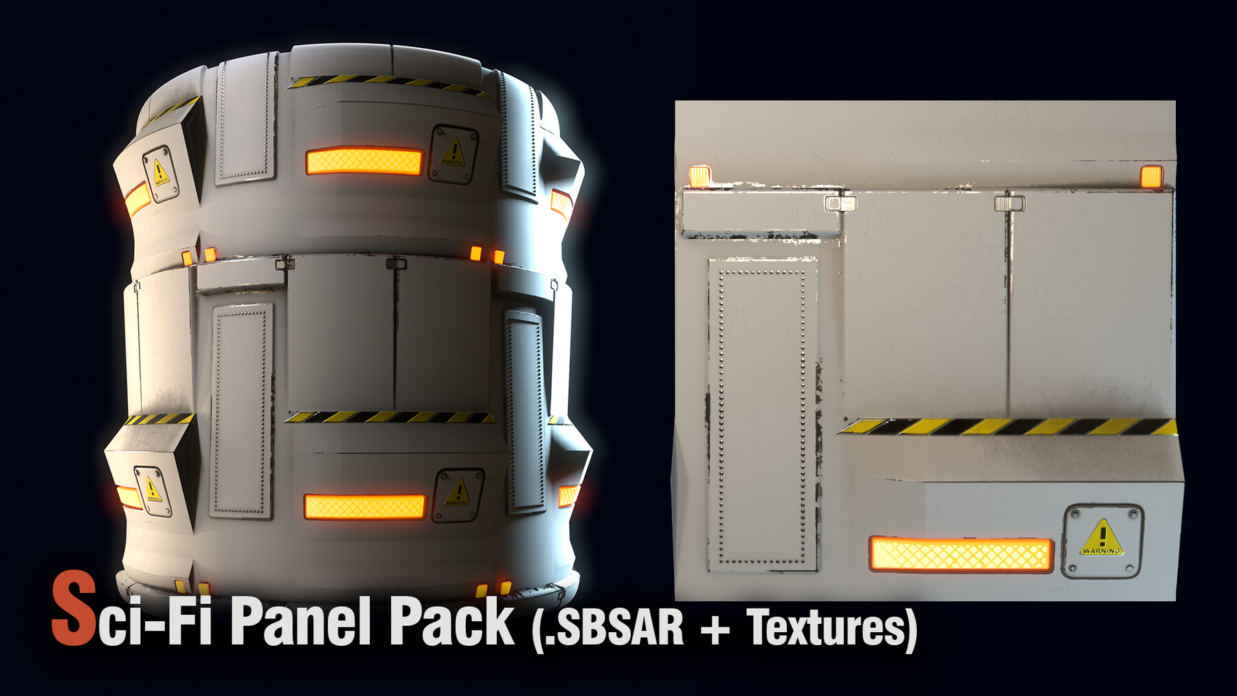 ArtStation - Sci-Fi Panel Pack (.SBSAR + Textures) | Resources