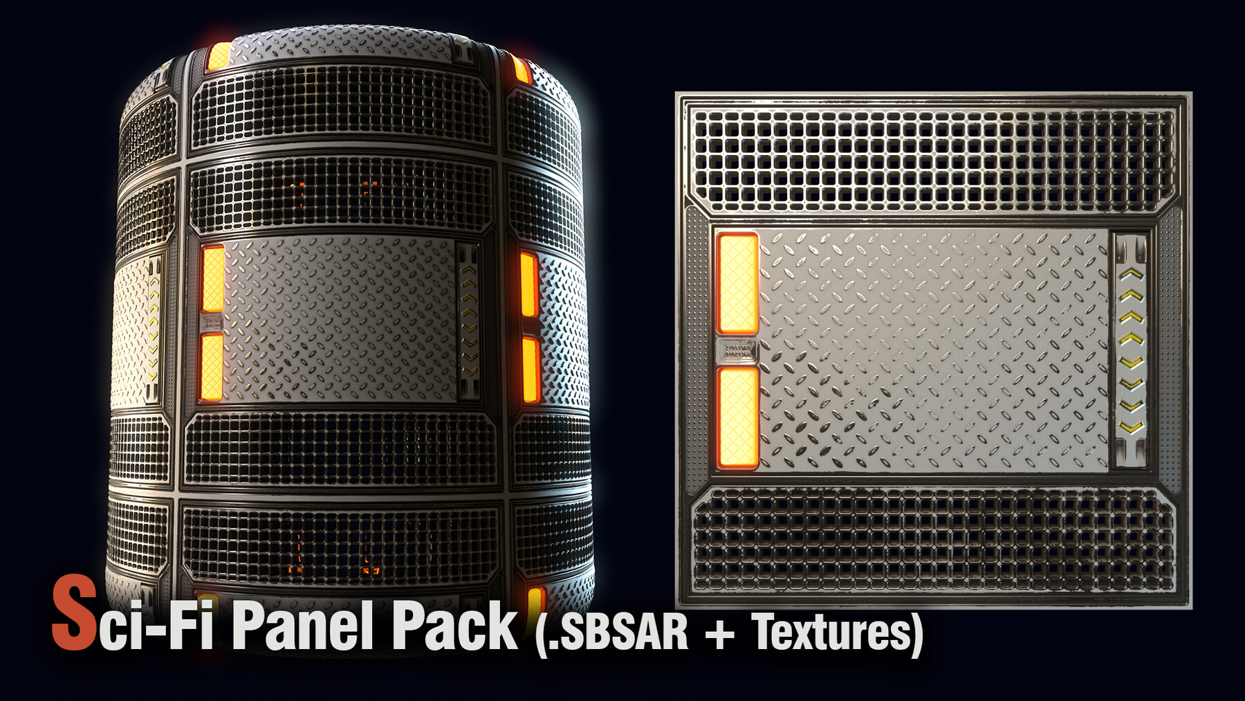 ArtStation - Sci-Fi Panel Pack (.SBSAR + Textures) | Resources