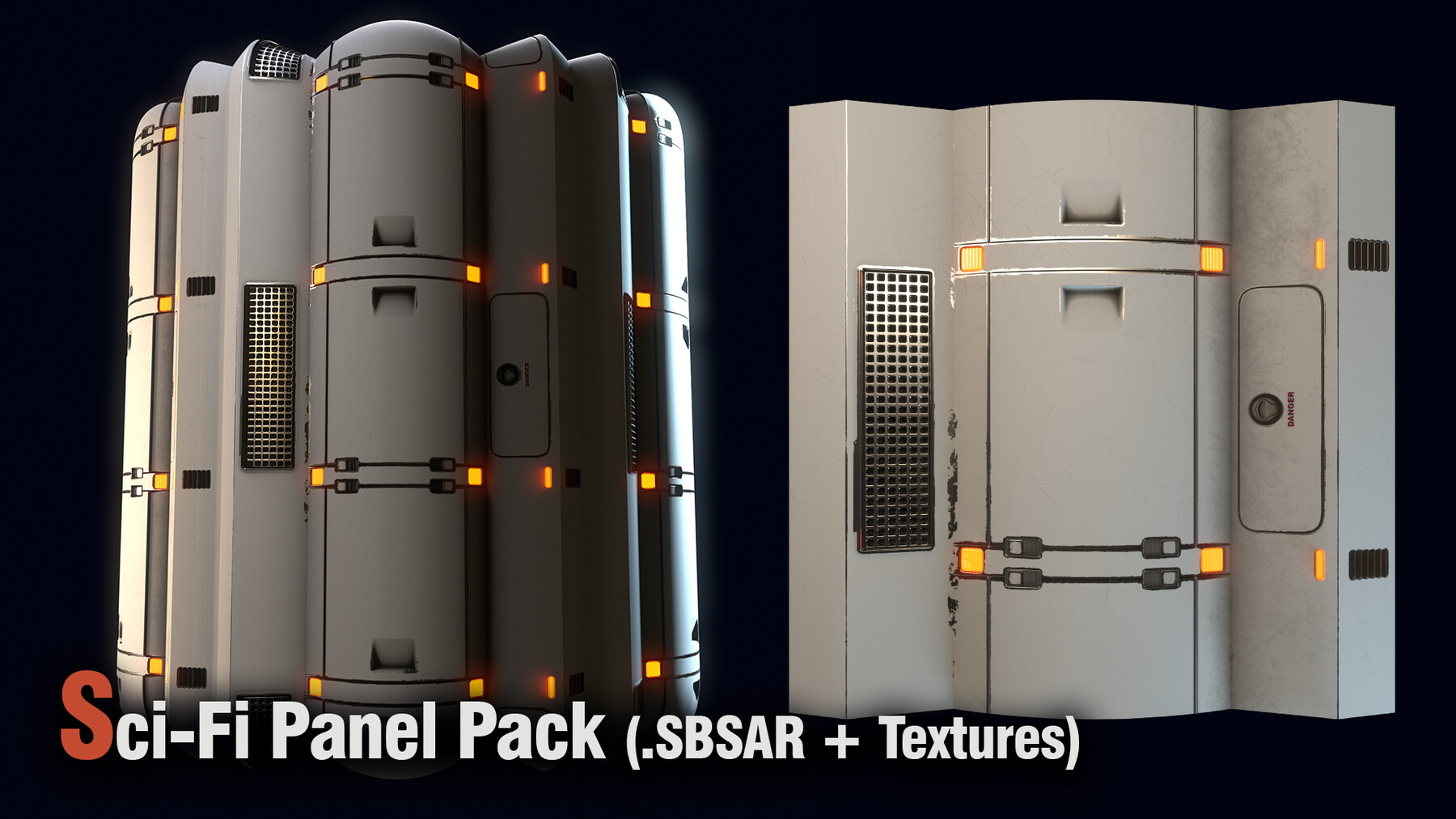 ArtStation - Sci-Fi Panel Pack (.SBSAR + Textures) | Resources