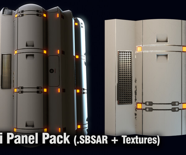 ArtStation - Sci-Fi Panel Pack (.SBSAR + Textures) | Resources