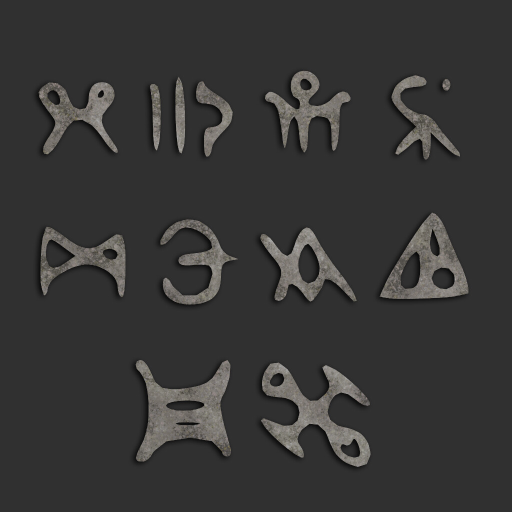 ArtStation - 110 Runes Alpha 8K Vol 2 | Brushes