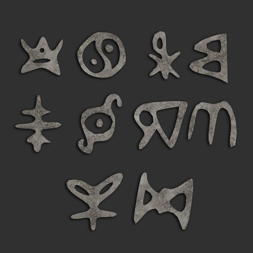 ArtStation - 110 Runes Alpha 8K Vol 2 | Brushes