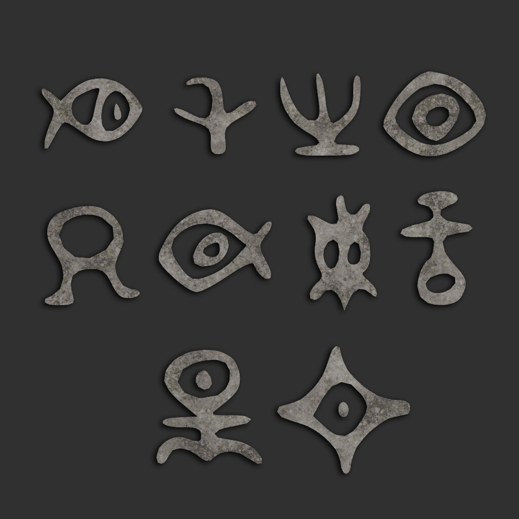 ArtStation - 110 Runes Alpha 8K Vol 2 | Brushes