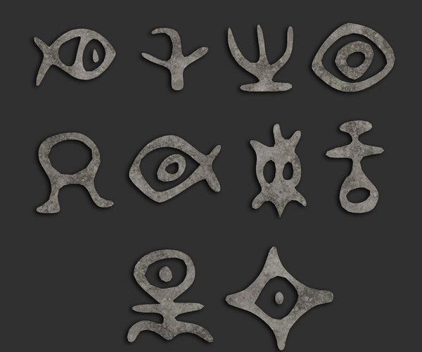 ArtStation - 110 Runes Alpha 8K Vol 2 | Brushes