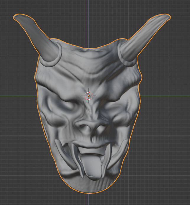 ArtStation - Japanese Oni Mask | Resources