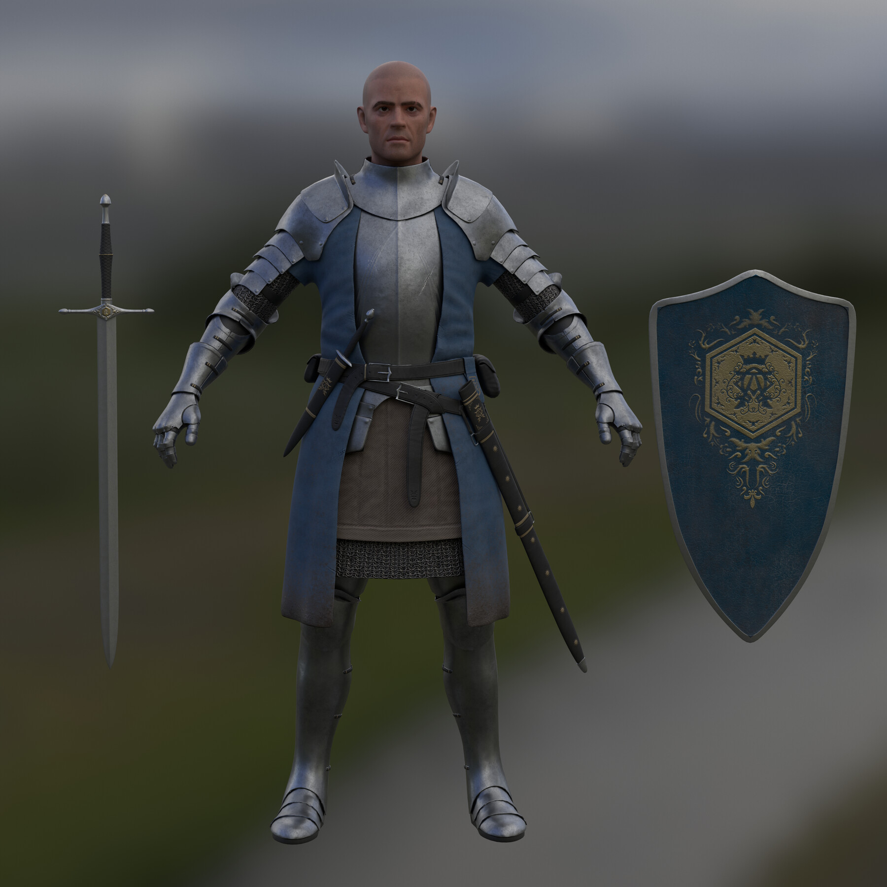 ArtStation - Medieval Knight | Game Assets