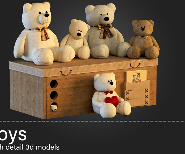 ArtStation - 10 Toys- 3d models-max.fbx.obj | Resources