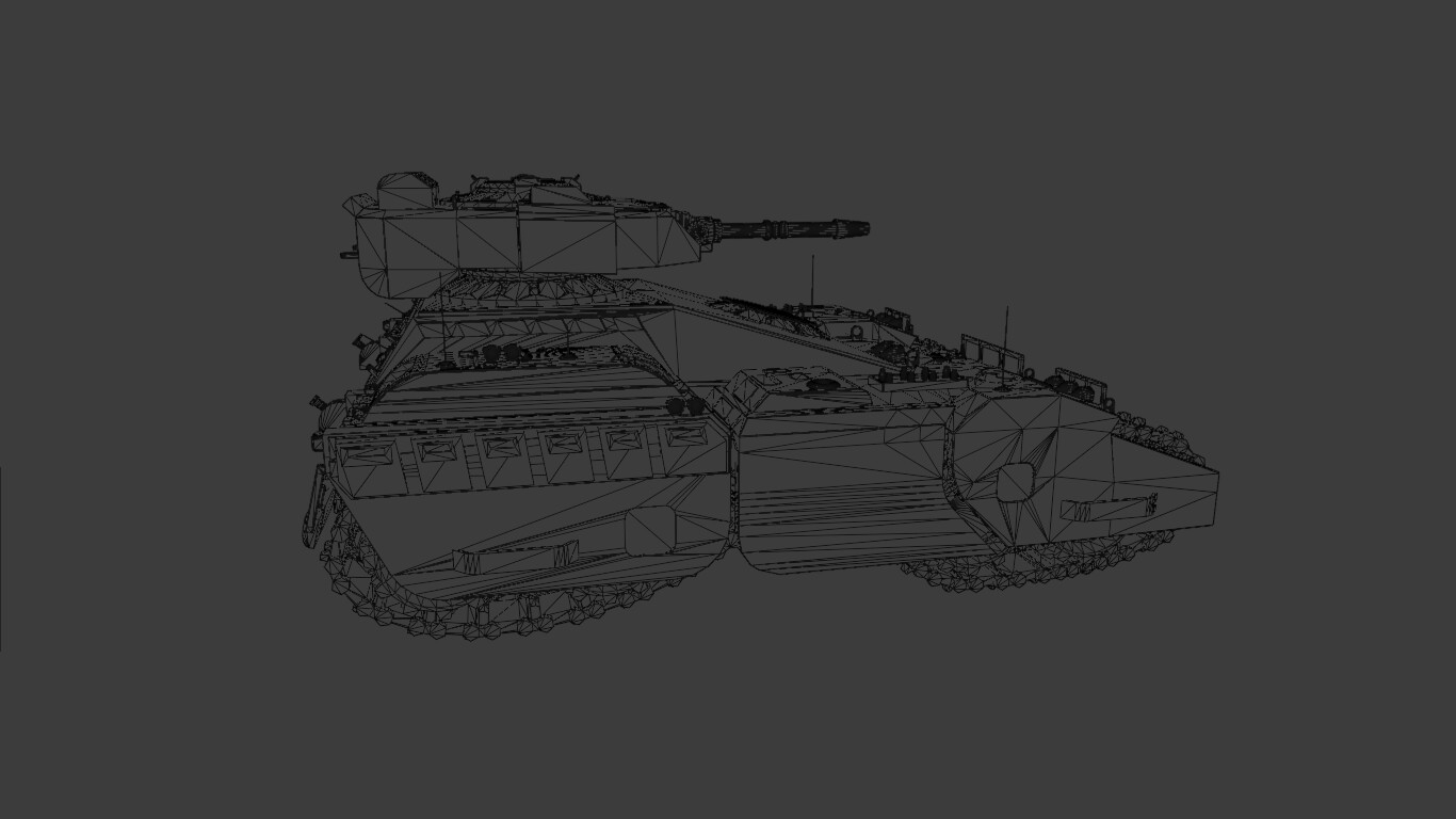 ArtStation - CYBER TANKER LOW POLY GAME READY | Game Assets