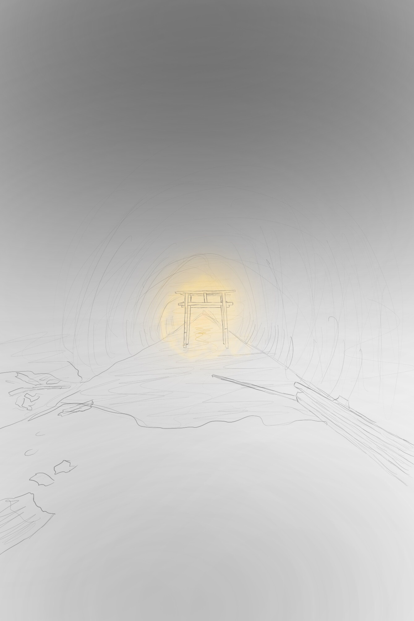 ArtStation - torii gate inside the cave | Artworks