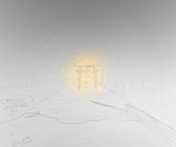 ArtStation - torii gate inside the cave | Artworks