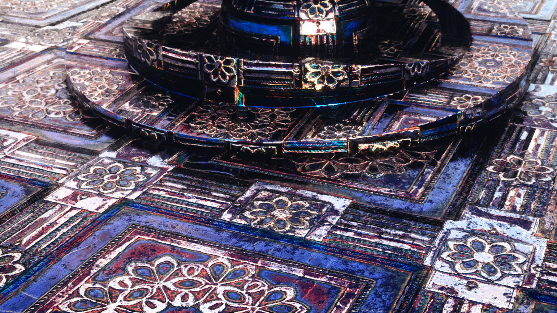 ArtStation - Unique Realistic Gothic Pbr Metal Tile Material And ...