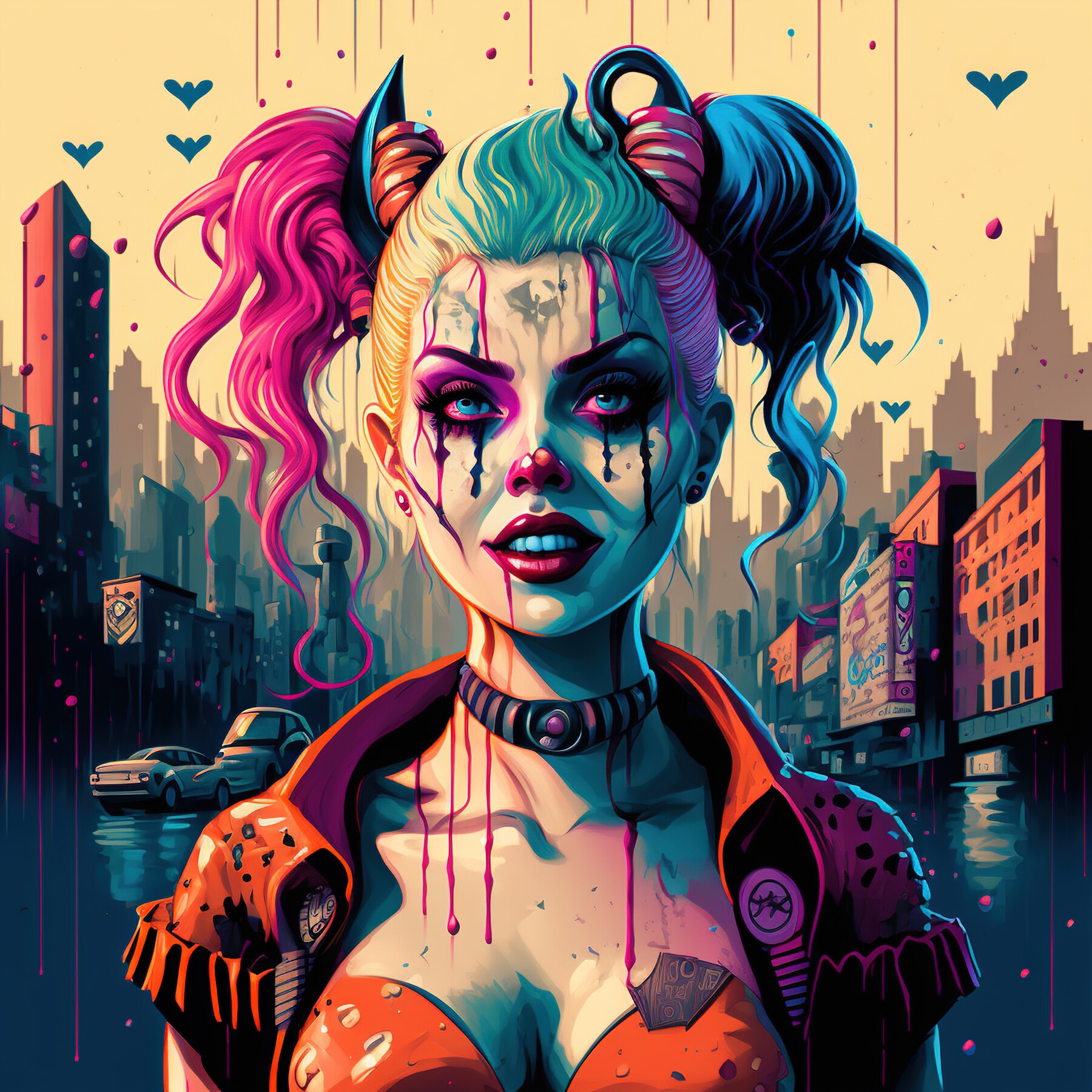 ArtStation - 6k Digital Print of The Queen of Clowns. Master of Jokers ...
