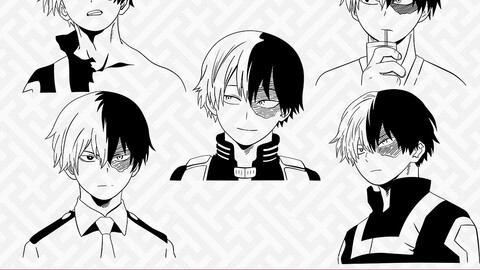 ArtStation - My Hero Academia SVG / Boku no hero SVG / Shoto Todoroki ...