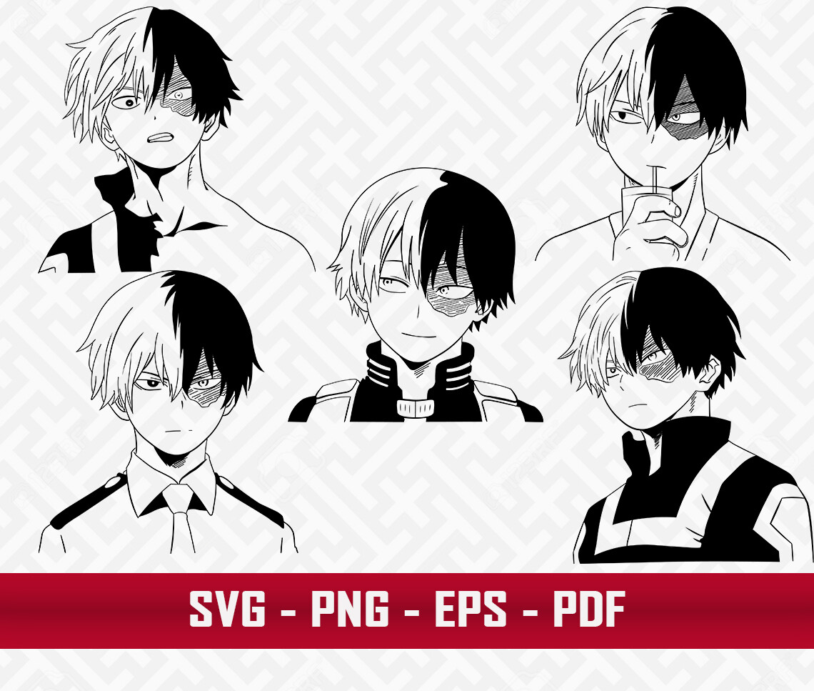ArtStation - My Hero Academia SVG / Boku no hero SVG / Shoto Todoroki ...
