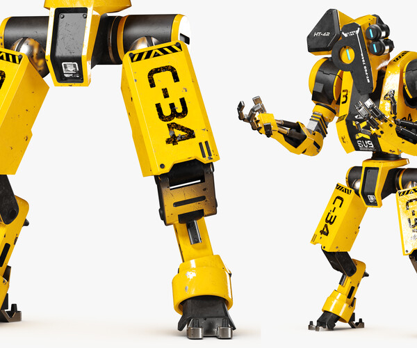 ArtStation - Worker Robot | Game Assets