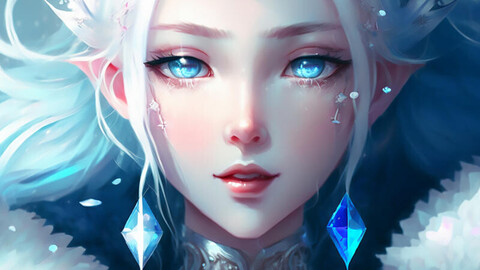 ArtStation - (11) Goddess of the ice | Artworks