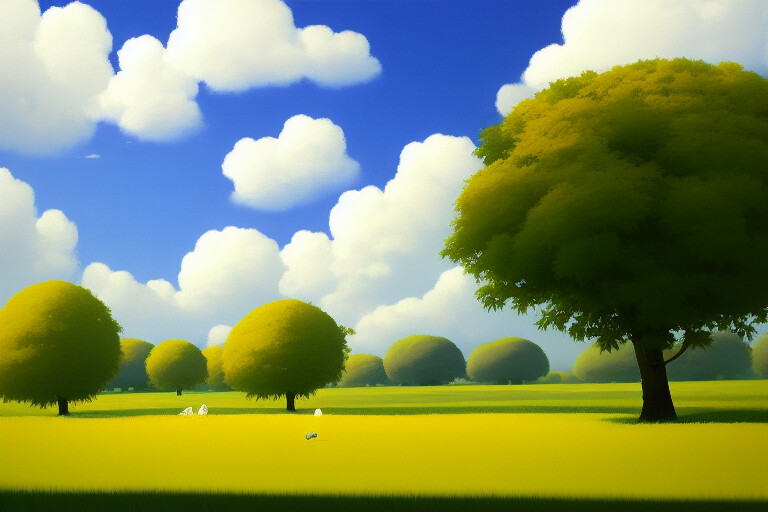 ArtStation - Illustration of Cloud and Tree | Artworks