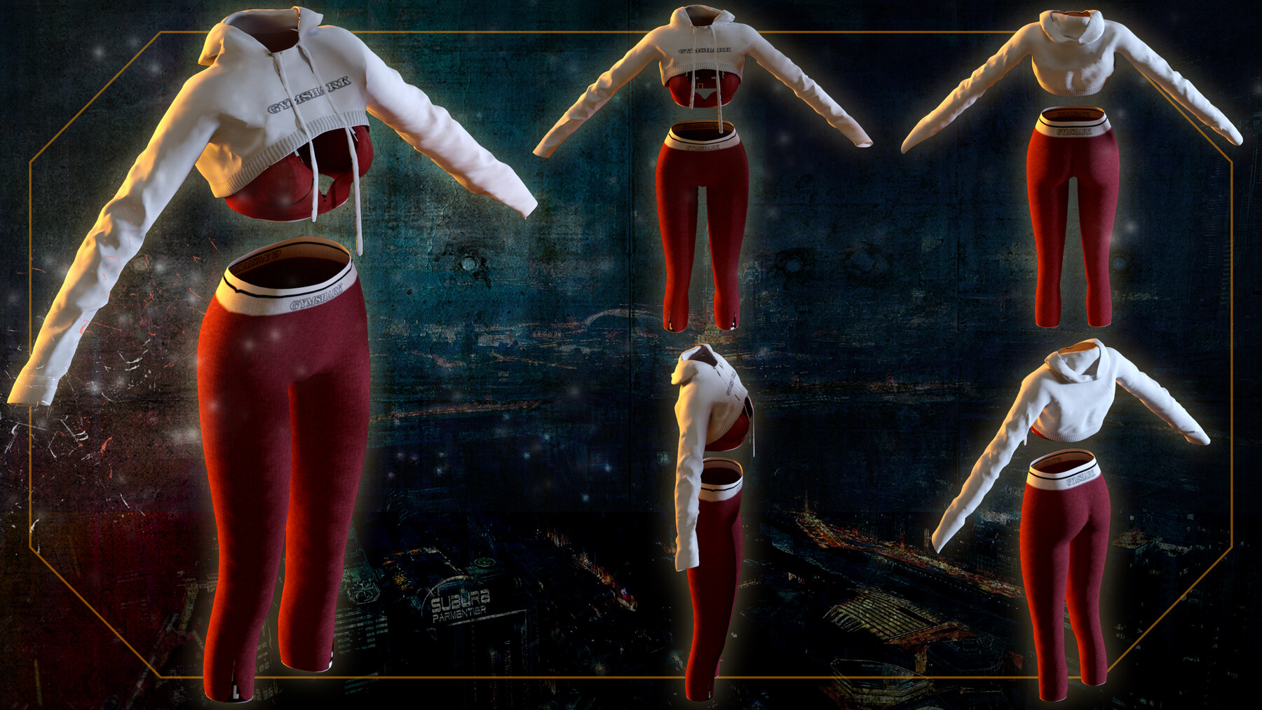 ArtStation - 15 Female Outfits_ 3d models | Resources