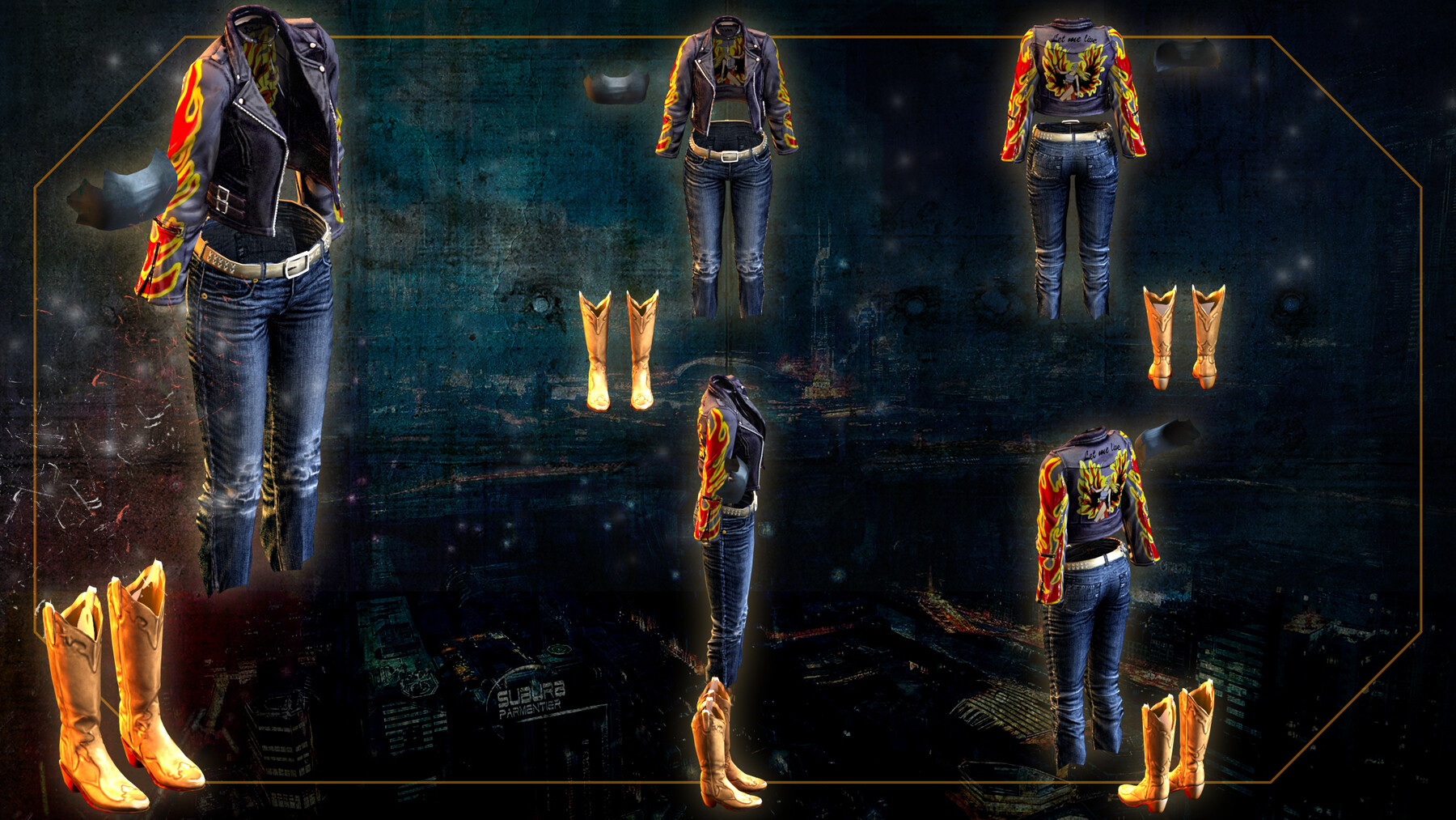 ArtStation - 15 Female Outfits_ 3d models | Resources