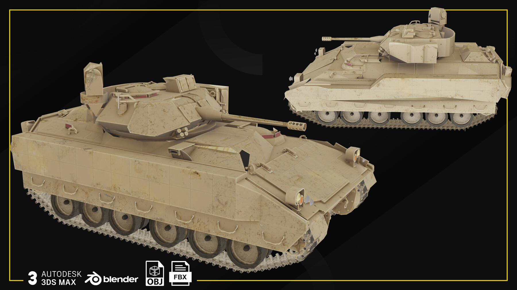 ArtStation - 6 Main Battle Tanks | Game Assets