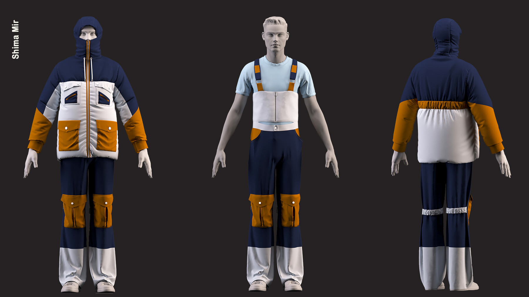 ArtStation - Ski clothing (ZPRJ , FBX , OBJ , MTL , MAX , TEXTURES ...