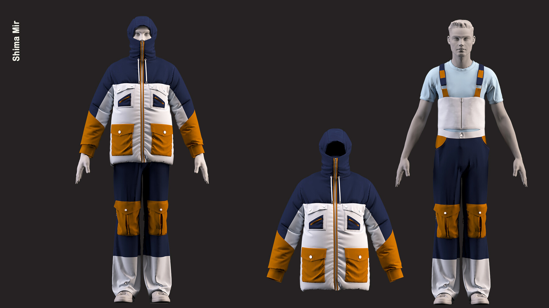 ArtStation - Ski clothing (ZPRJ , FBX , OBJ , MTL , MAX , TEXTURES ...
