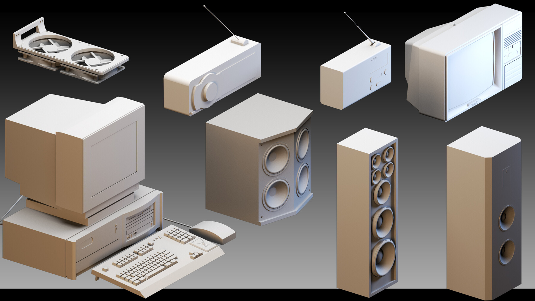 ArtStation - 54 Old Devices- High detail 3d models | Resources